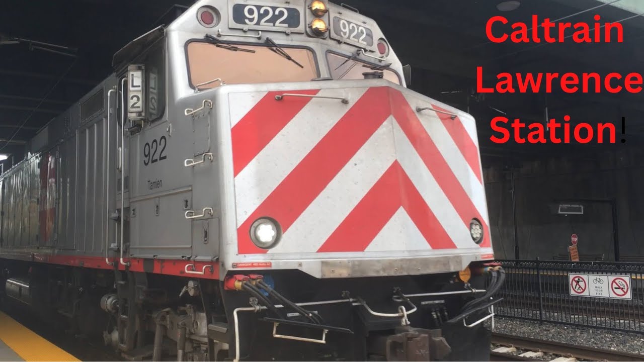 Caltrain At Lawrence Station! - YouTube