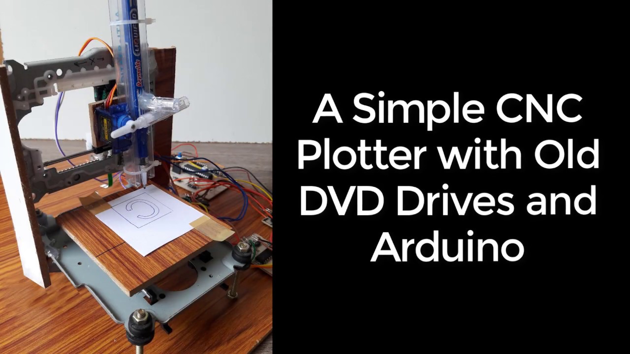 A Simple Cnc Plotter With Arduino Uno Testing 1 Youtube 2253