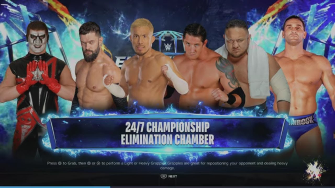 WWE 2K24 Stardust VS Ken, Joe, Finn, Akira, Wade Req. Elm. Chamber ...