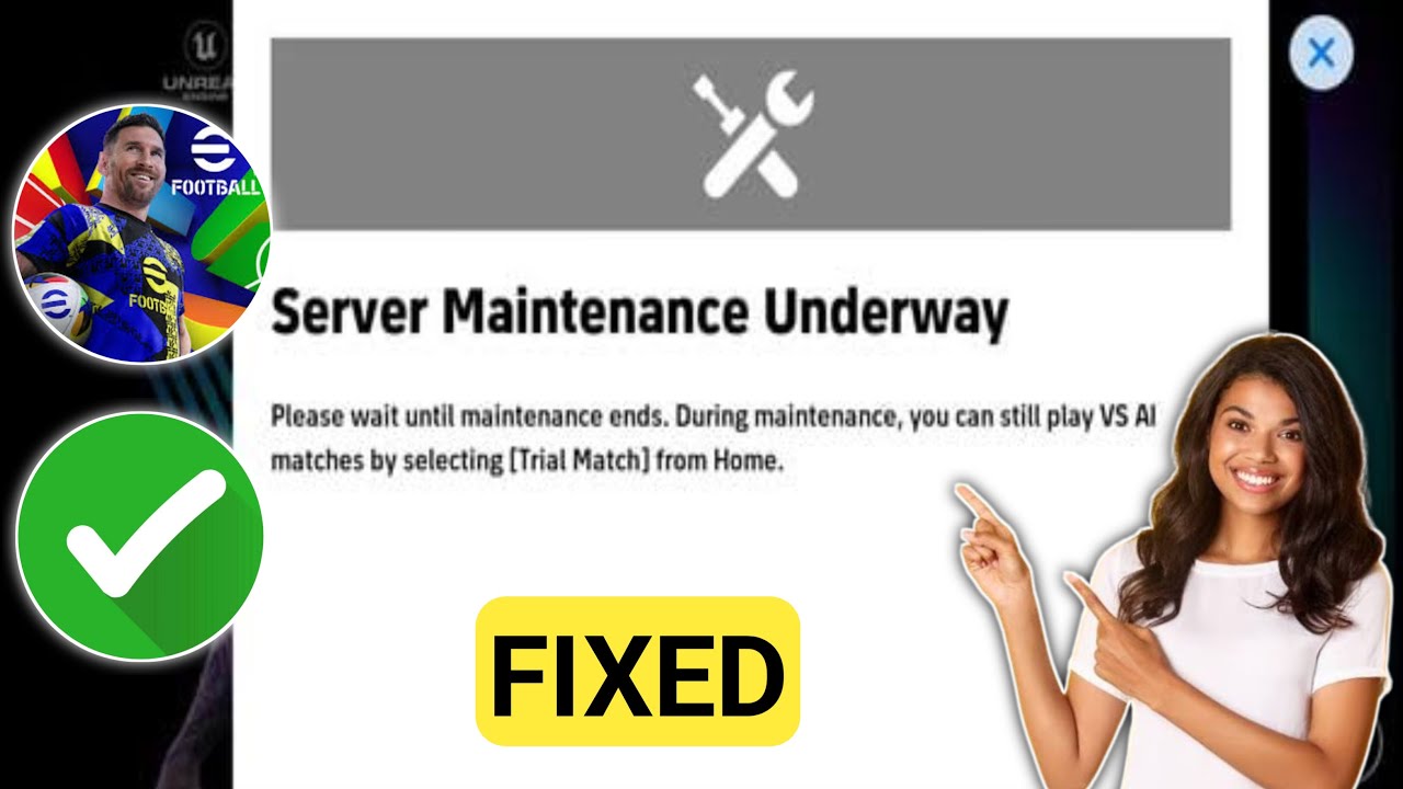 How to Fix “Server Maintenance Underway” in eFootball 2025 | Server ...