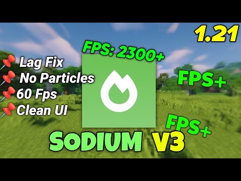 Minecraft Sodium v3 Mod Mcpe 1.21 | Fps boost clean UI Dark Theme In ...