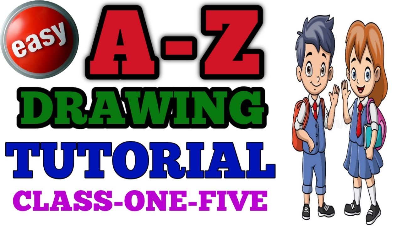EASY TRICKS TO DRAW USING A-Z ALPHABETS FOR SCHOOL GOING CHILDREN - YouTube