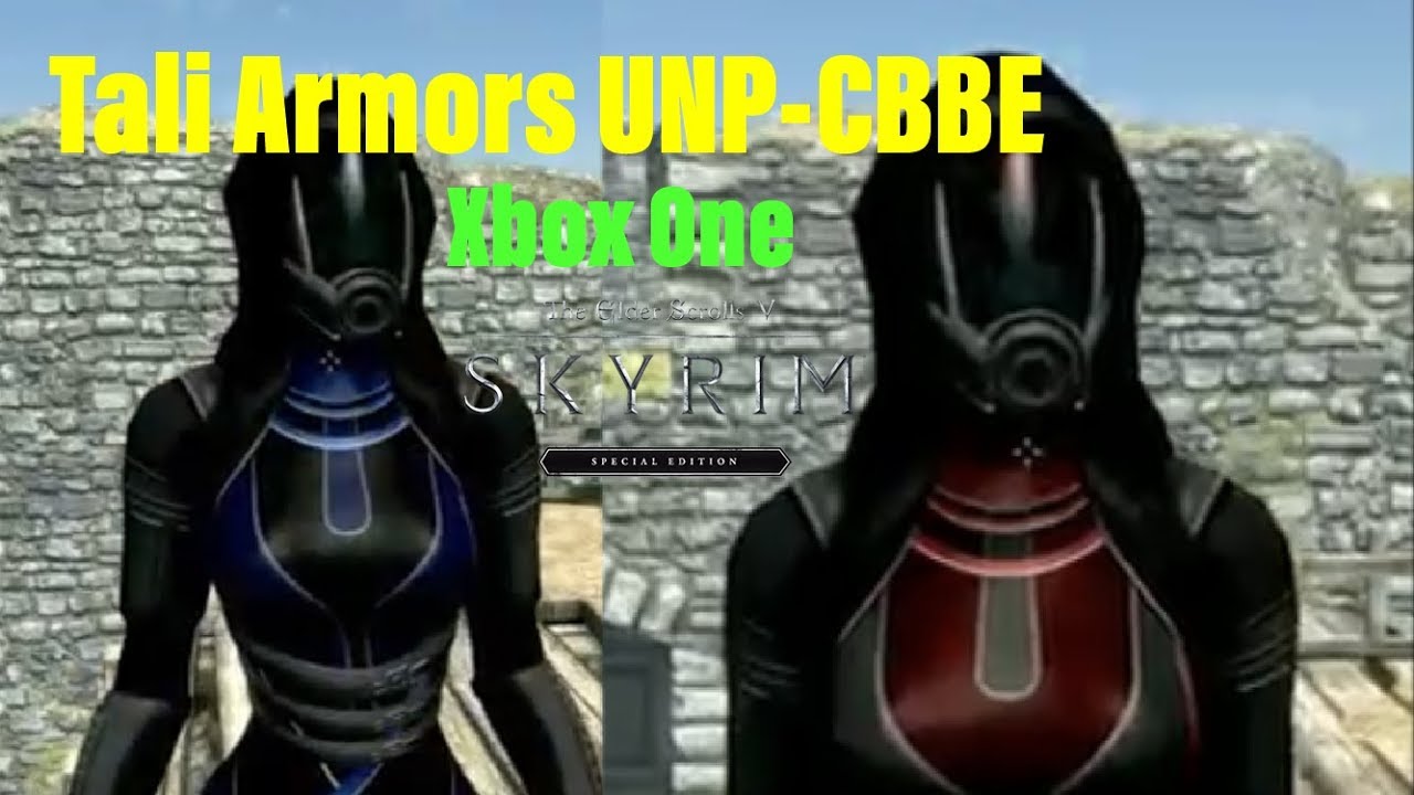 Skyrim SE Xbox One Mods|Tali Armors UNP-CBBE - YouTube