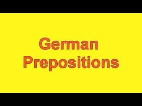 German Accusative Prepositions song - Learn German