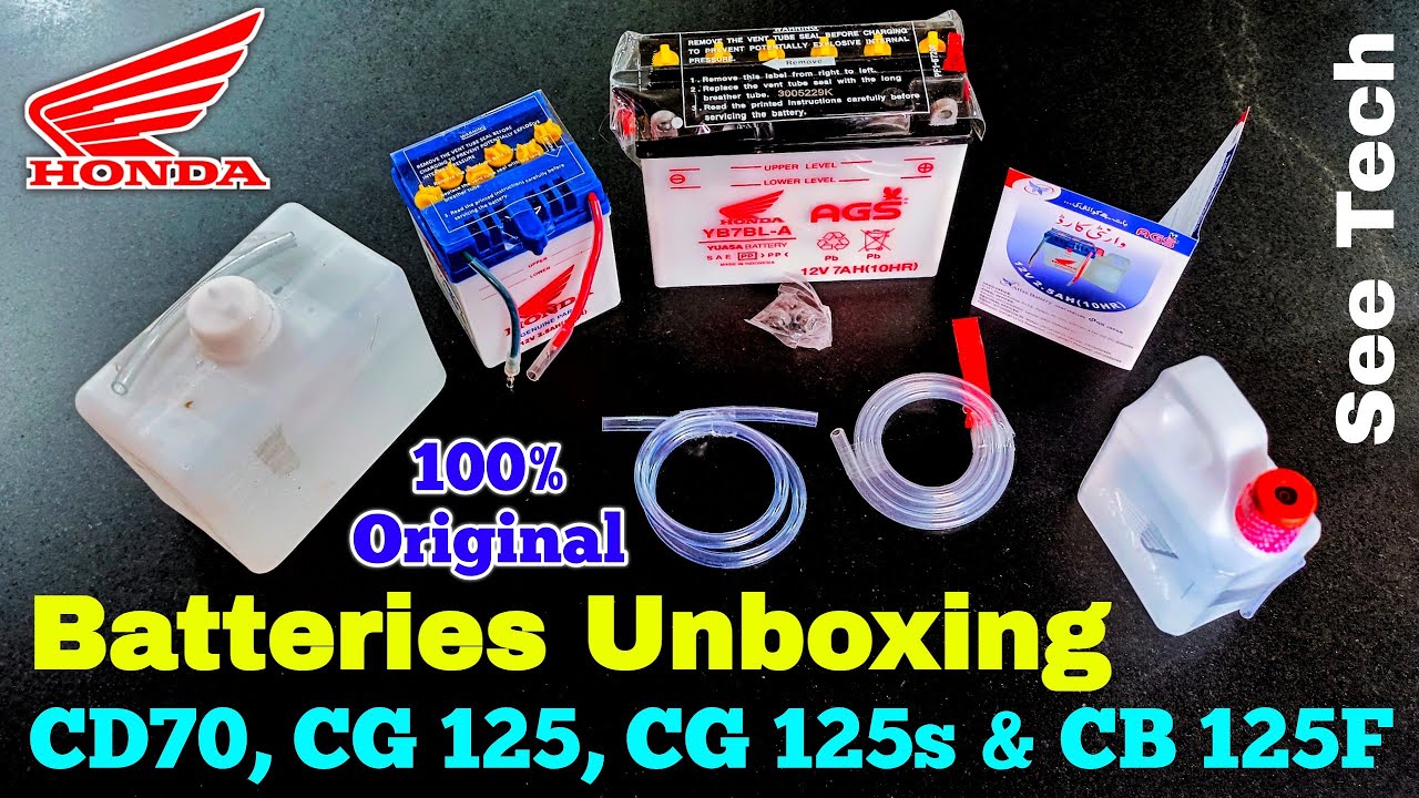 Honda CD70, CG125, CB125F & Honda CG 125S Battery Unboxing & Latest ...