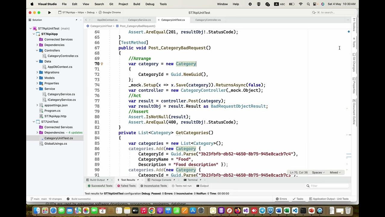 .net Api Unit Test Part4 - YouTube