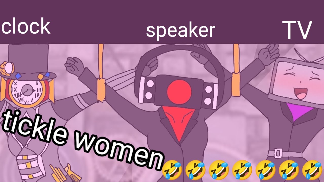 tickle clock women, speaker women,and TV women (tickle animation) - YouTube