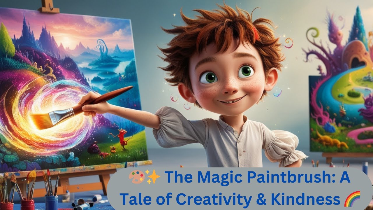 🎨 The Magic Paintbrush: A Tale of Creativity & Kindness 🌈🖌️ - YouTube