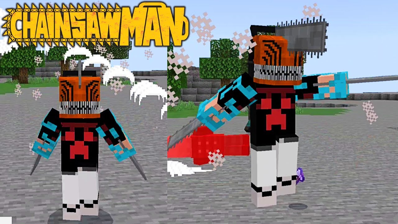Addon de Chainsaw Man para Minecraft PE || CHAINSAW MAN MCPE - YouTube