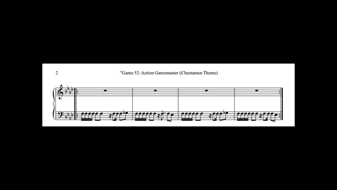 Action 52 - "Game 52 - Action Gamemaster (Cheetahmen Theme) Arrangement ...