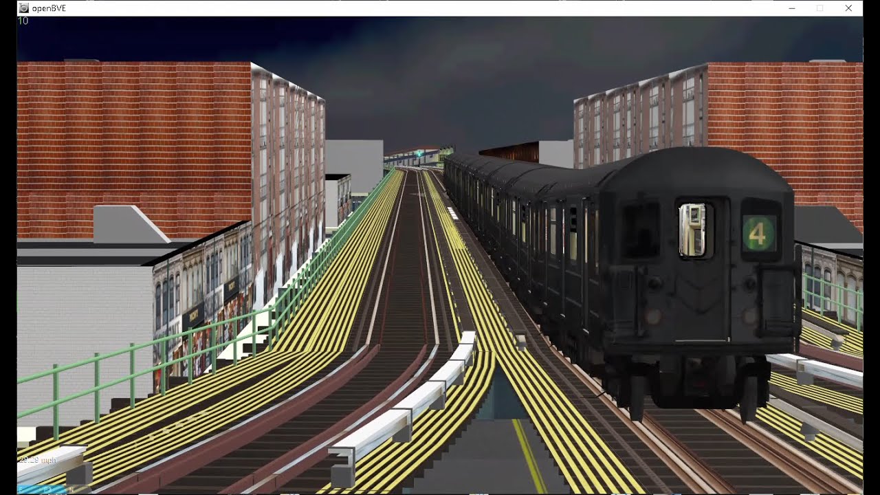 OpenBVE Special: The 1980/90s R62 4 Train To Woodlawn Via Jerome ...