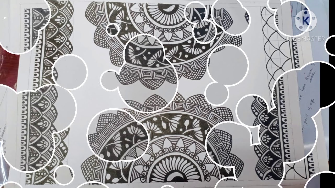 Mandala Art || How to draw Mandala Art || Semi-Circle Mandala Design ...