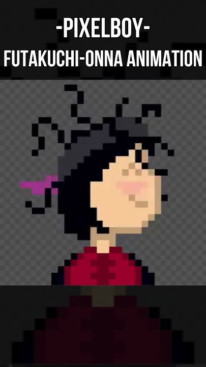 Futakuchi-Onna Animation | Pixelboy #japanesefolklore#pixel #yokai #animation #pixelart # ...