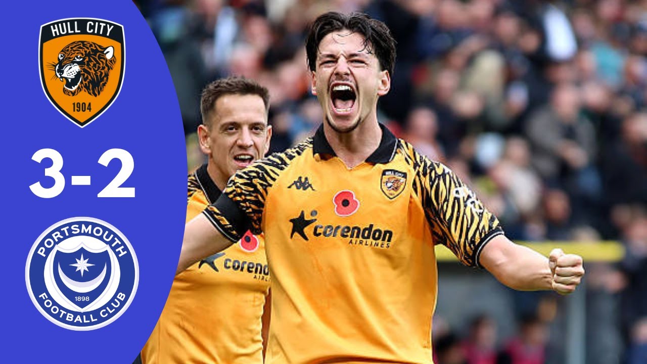 Hull City 3-2 Portsmouth All Goals & Highlights | Championship 2025/ ...