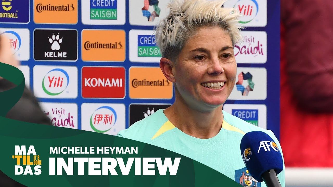Michelle Heyman: I'm so happy | Interview | CommBank Matildas v ...