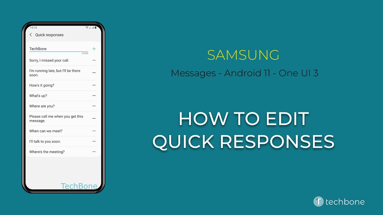 How To Edit Quick Responses Samsung Messages Android 11 One UI 3 How To Edit Quick Responses Samsung Messages Android 11 One UI 3
