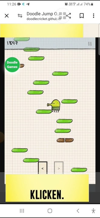 Doodle Jump game - YouTube