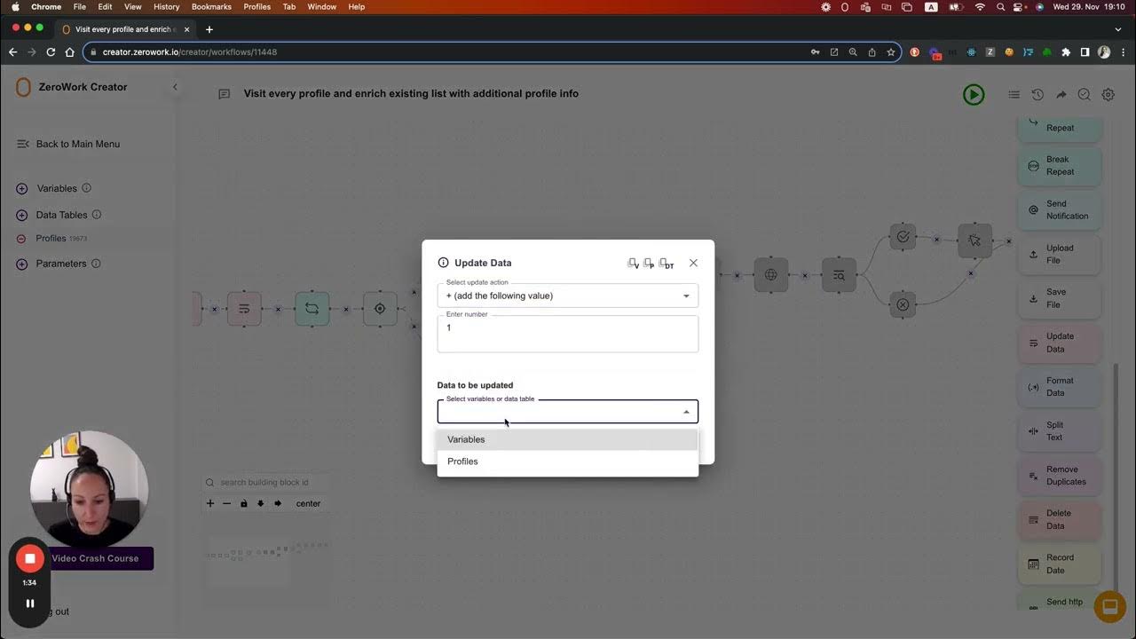 Make your TaskBot pause after a number of actions in ZeroWork - YouTube