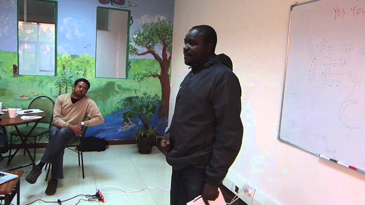 Wilson Masaka - Founder of Wilsen Initiative presenting during the ...