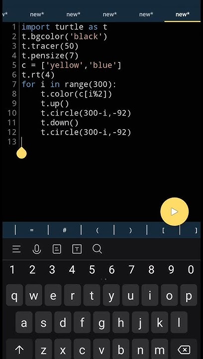 Python Turtle Graphic Design😜😜🥰🥰 Python Coding Status 😍 Shorts Programming Turtle Python