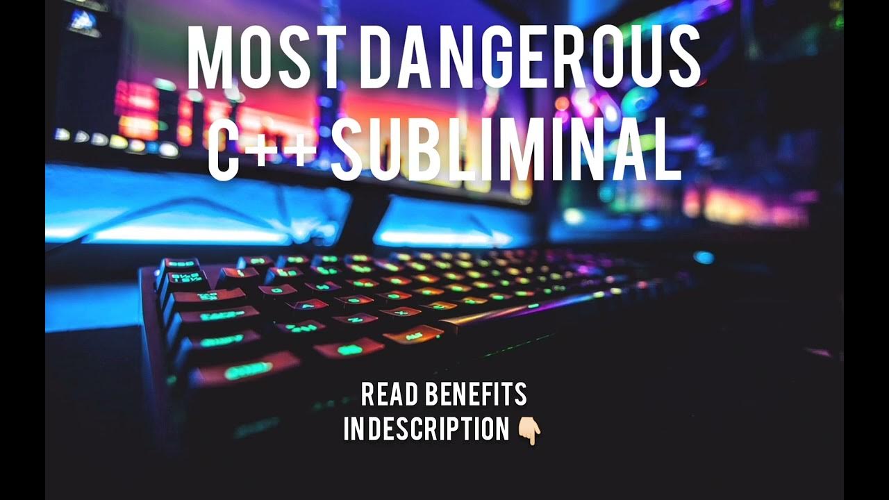 Extremely insane C++ Coding Subliminal Ever works like a charm. [w ...