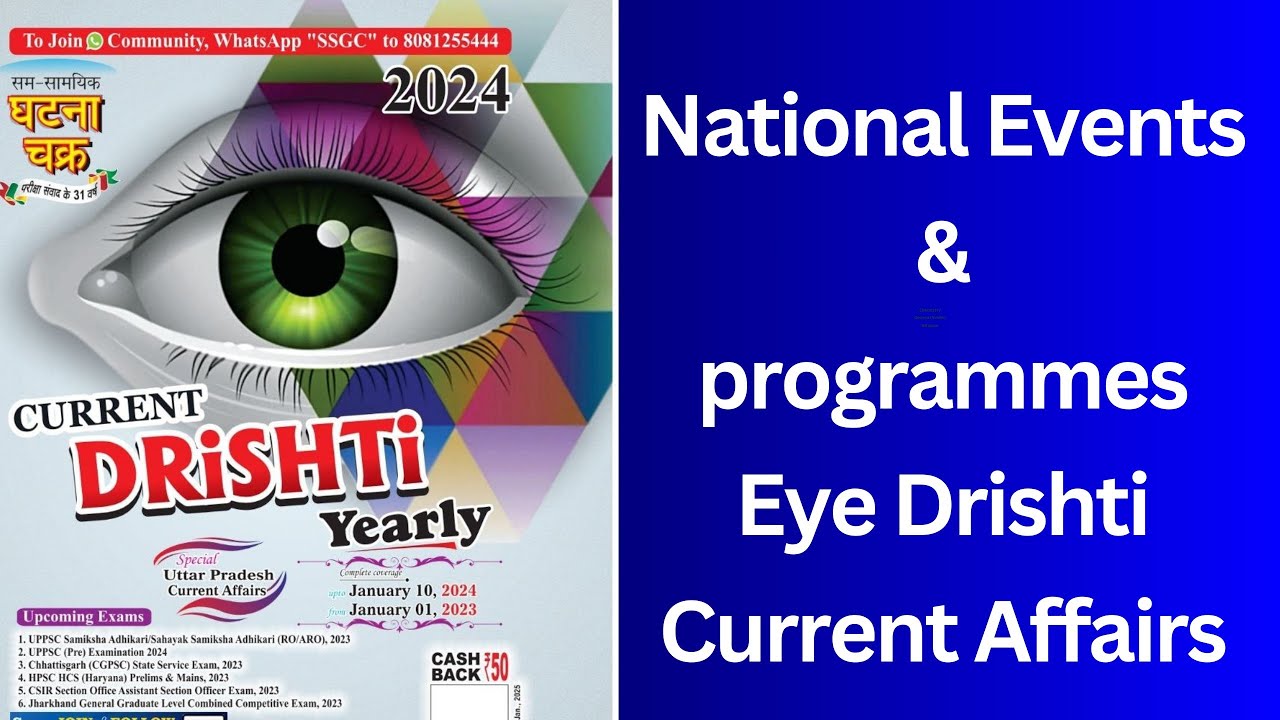 National Events & programmes | Ghatnachakra Eye Drishti current affair ...