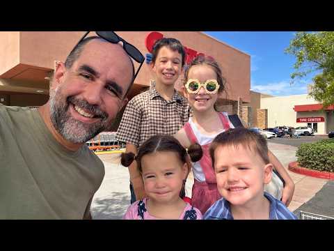Family of 10 - Grocery Shopping with Dad! + Unboxing