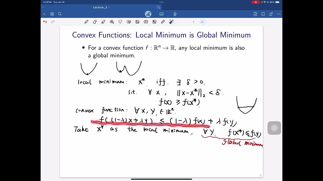 Lecture 3 Unconstrained Optimization - YouTube