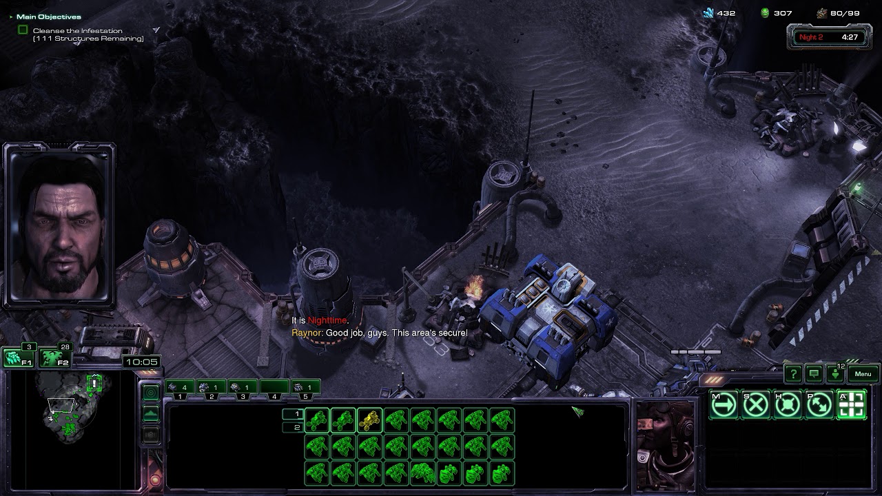 StarCraft II: Wings of Liberty Campaign Mission 7 - Outbreak - YouTube