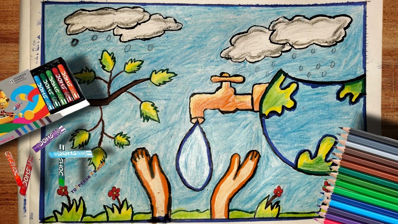 World Water Day Drawing | World WaterDay Poster | Save Water Save Life ...
