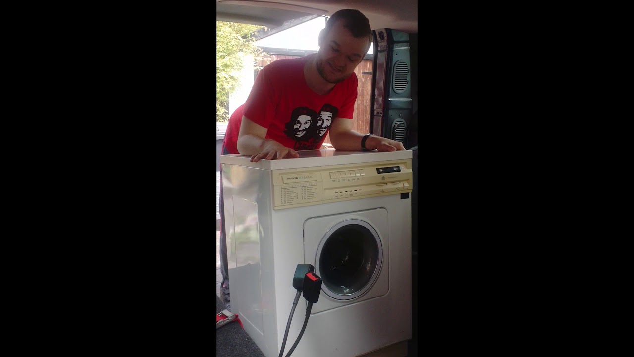 This is me wheeling my old Hoover ECOLOGIC Washing Machine into my Old ...