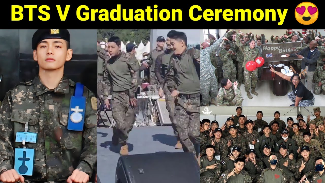 BTS V Graduation Ceremony In Military 😭 | V Biggest News - YouTube