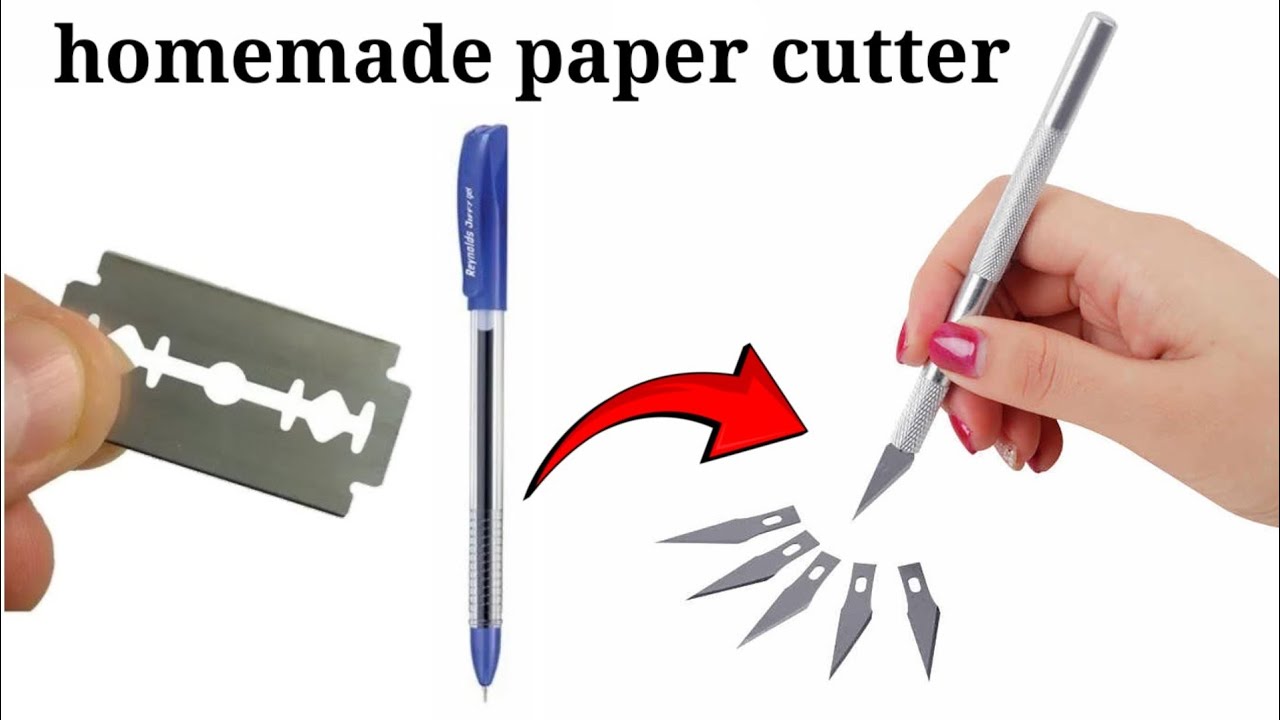 How to make Knife/How to make Paper Cutter/Homemade Cutter/DIY handmade ...