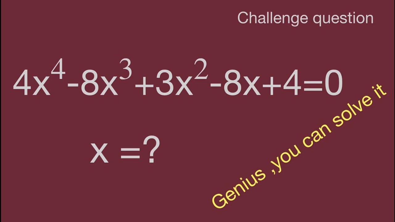 Math exercise,Algebra problem,Math Olympiad,4x^4-8x^3,mathskills,math ...