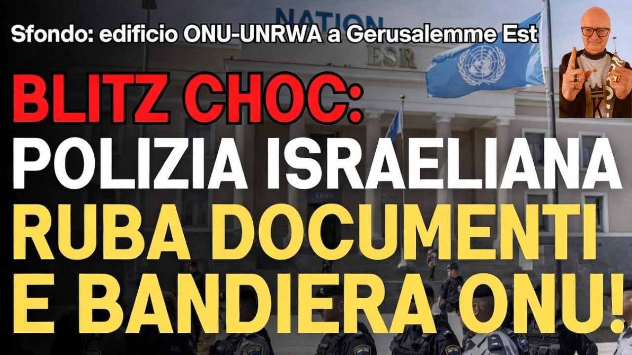 Blitz choc a Gerusalemme Est: polizia israeliana invade sede ONU-UNRWA ...