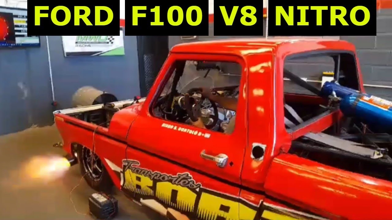 FORD F100 V8 NITRO ENFIERRADA - YouTube