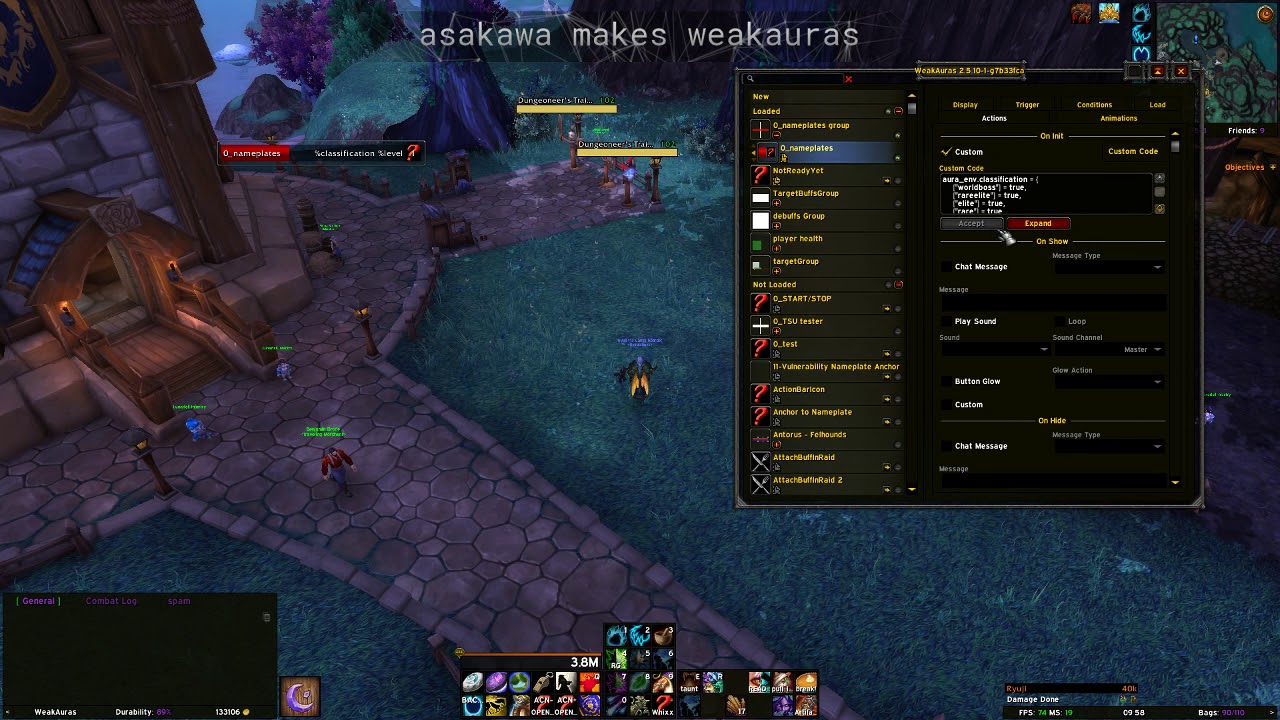 Making WeakAuras - TSU tutorial continuation. - YouTube