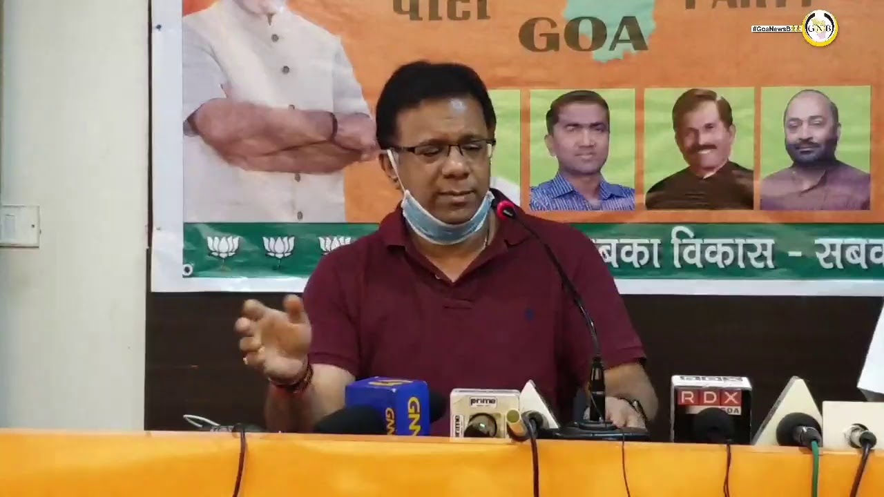 BJP - Press Conference by Hon Health Minister Shri Vishwajit Rane - YouTube
