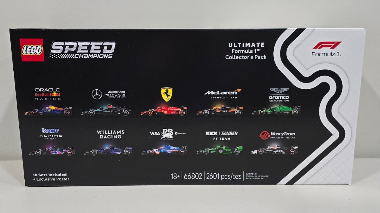 ULTIMATE Formula 1 Lego Speed Champions Collector's Pack + Poster ...