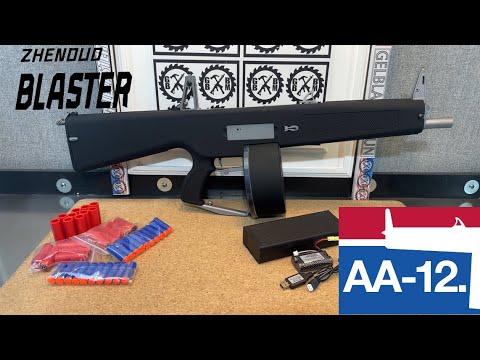 AA12 Gel Ball Blaster (TOY!) AA-12 Shotgun Style Drum Mag Shell Ejector ...