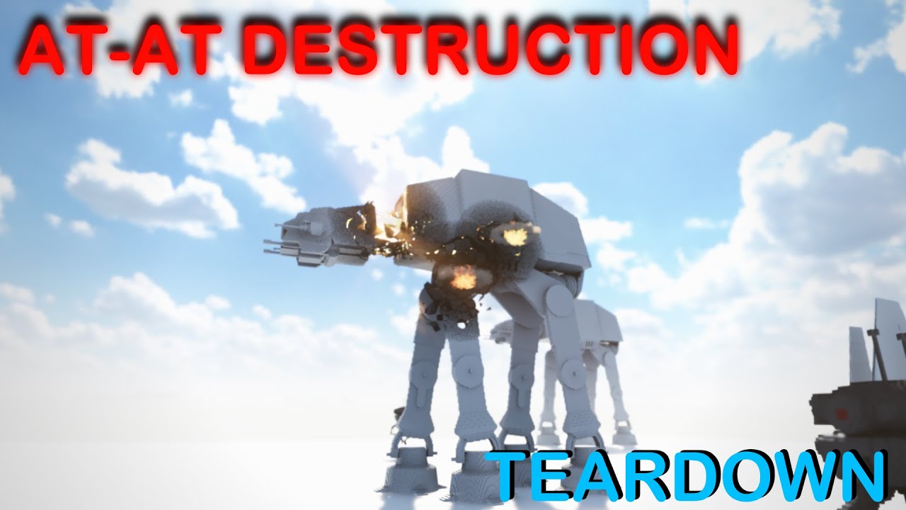 AT-AT Destruction | Teardown - YouTube