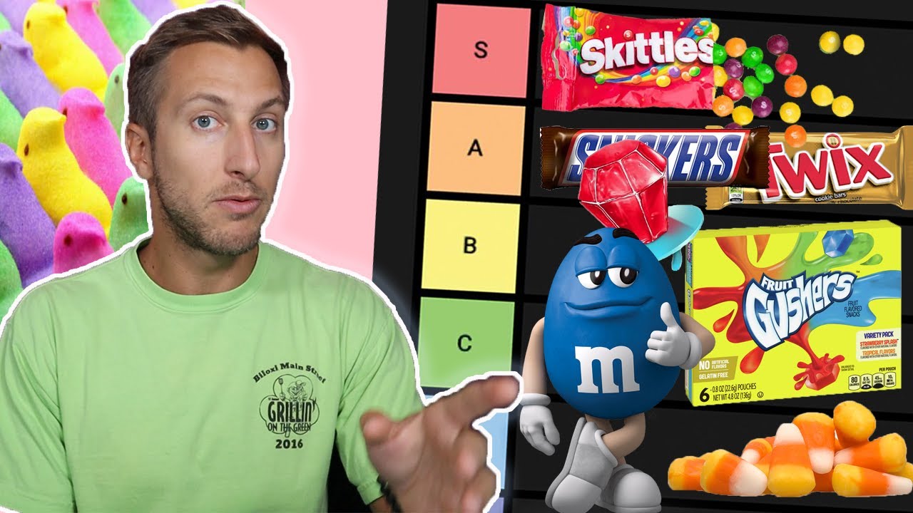 The Ultimate Candy Tier List - Best Candy of All Time - YouTube