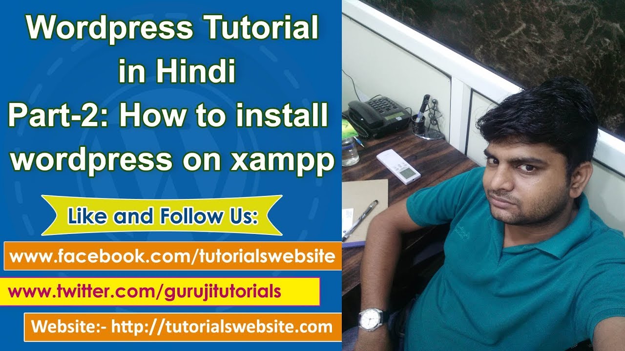 Wordpress Tutorial In Hindi Step By Step Part 2 How To Install Wordpress In Xampp Step By Step