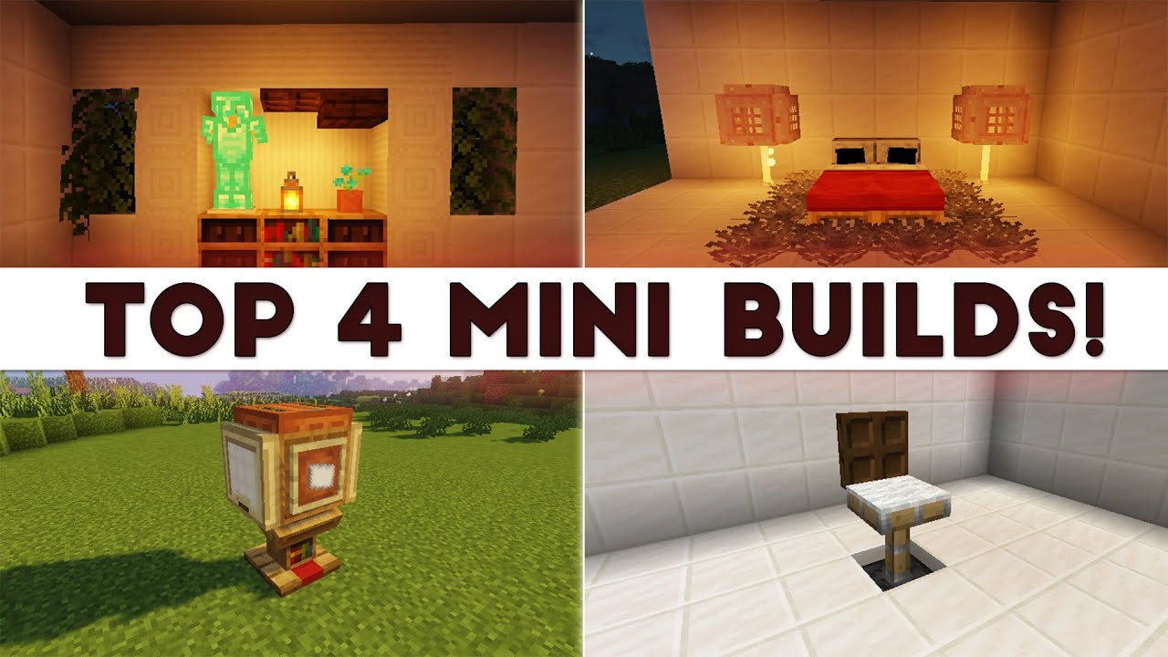 4 Realistic Mini Builds in Minecraft! | Tiny Builds - YouTube