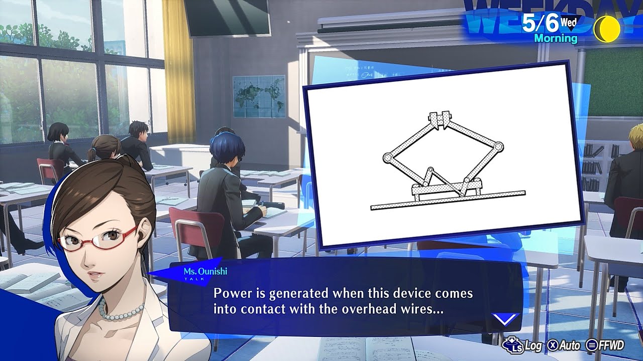 The device that helps generate electric power for the train | Persona 3 ...