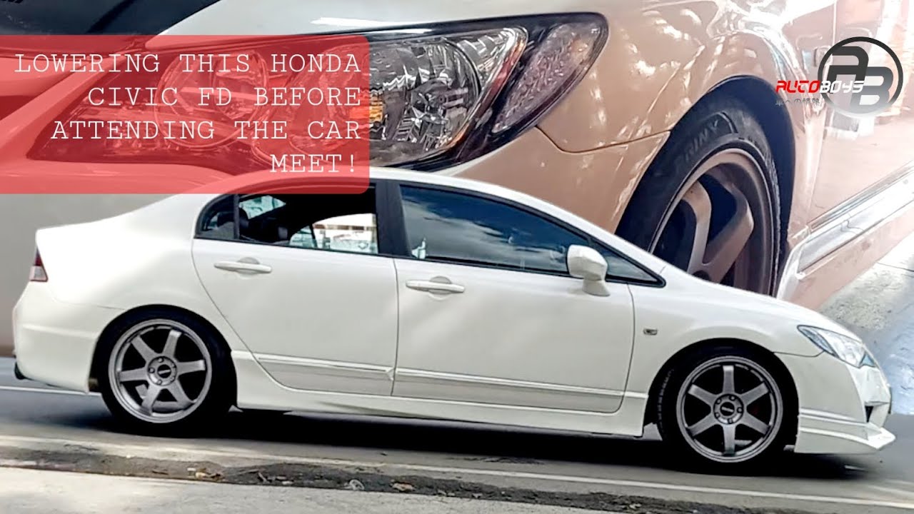 L&T lowering springs on HONDA CIVIC FD(NAGPALOWERED bago umattend ng ...