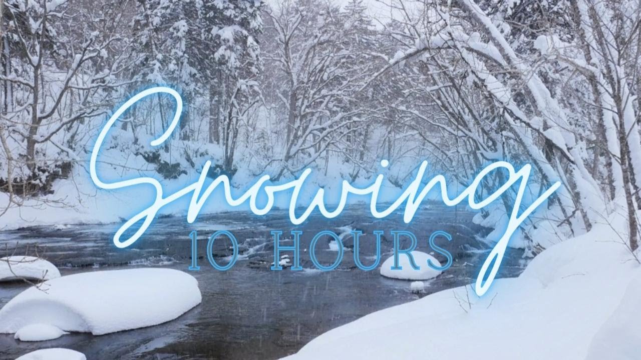 Snow Storm Over River | 10 Hours | Relaxing Snowstorm | Beautiful ...