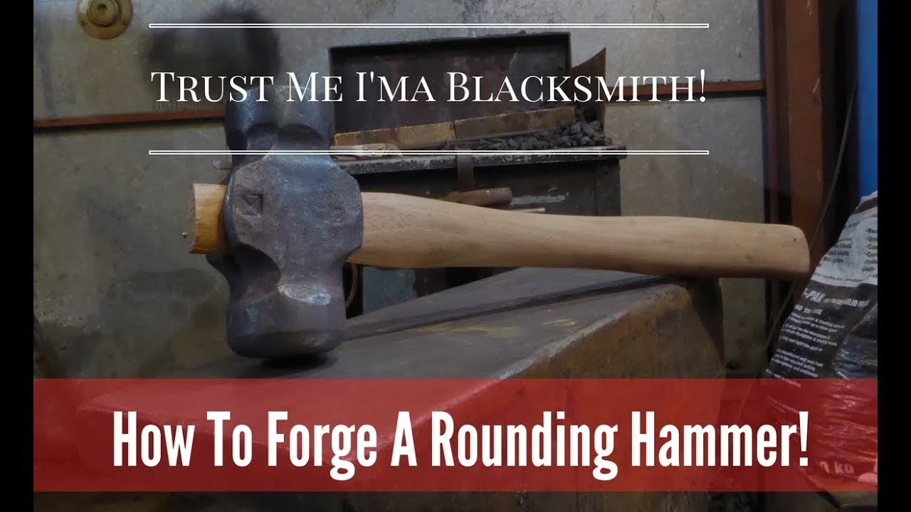 Forging A New Style of Hammer! How to Make A Rounding Hammer! Trust me ...