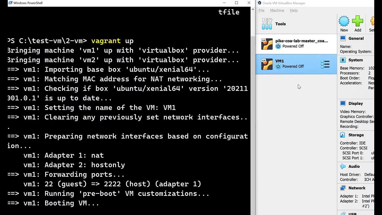 linux automation ,create 2 linux vm with a vagrant file in virtualbox - YouTube
