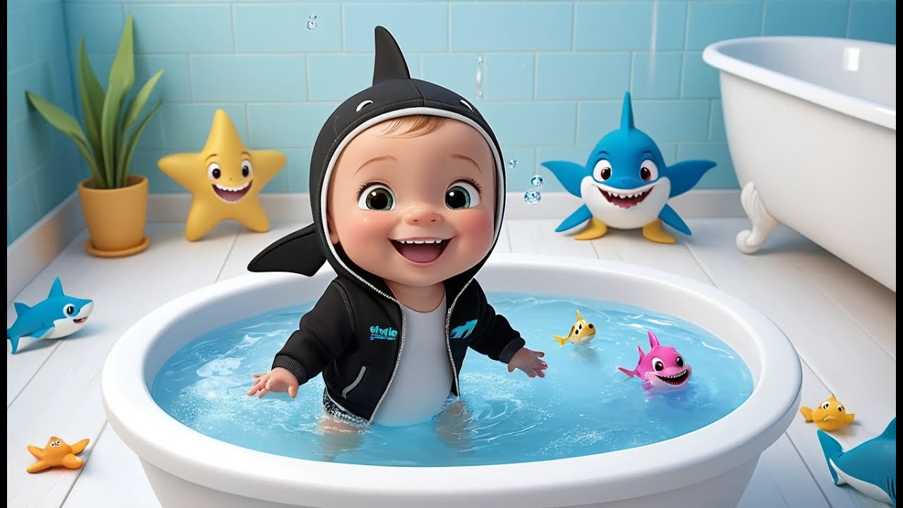 Baby Shark’s Bath Time Splash | Fun Water Rhyme & Learning Song for ...